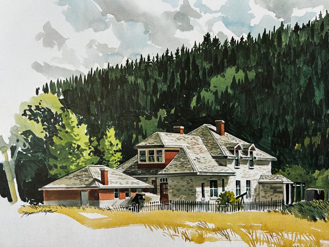 Sandstone Residence Print – Historic Calgary Home by Bill Brownridge ...