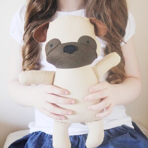 Pug Dog Sewing Pattern Puppy Softie Plush Toy Cloth Doll Pattern PDF ...