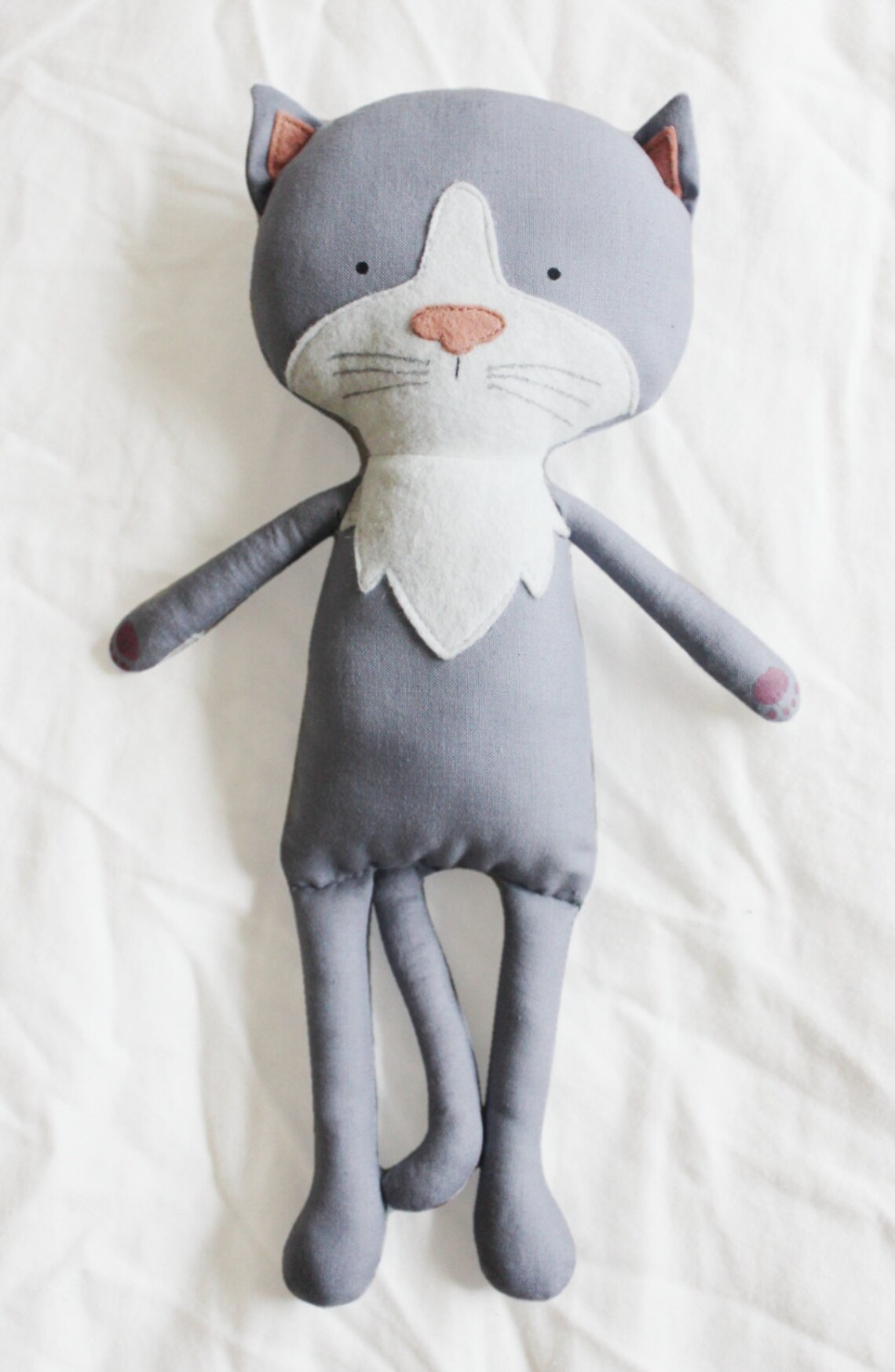 Cat Sewing Pattern Kitten Softie Plush Toy Cloth Doll Pattern - Etsy