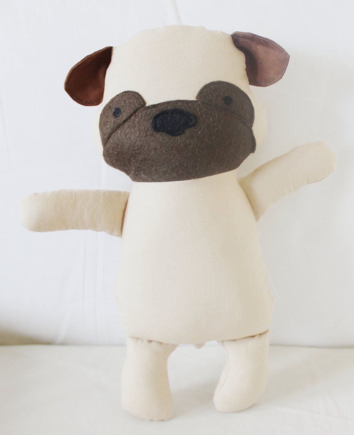 Pug Dog Sewing Pattern Puppy Softie Plush Toy Cloth Doll Pattern PDF ...