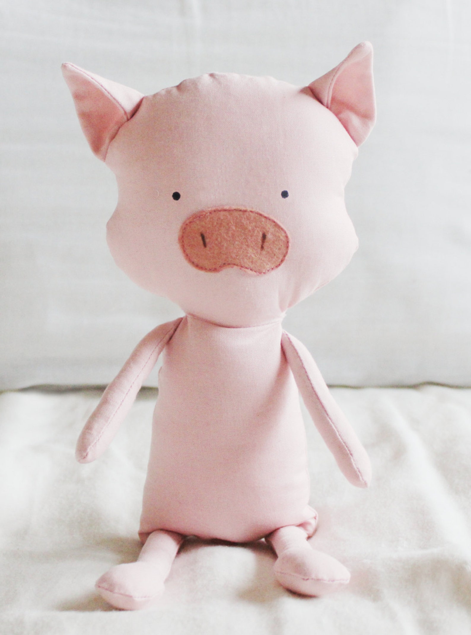 Pig Sewing Pattern Piglet Softie Plush Toy Cloth Doll Pattern - Etsy