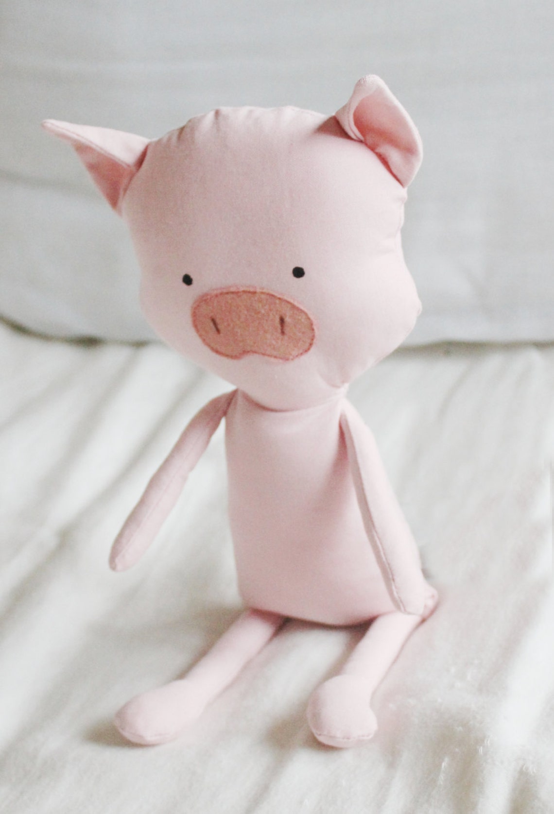Pig Sewing Pattern Piglet Softie Plush Toy Cloth Doll Pattern - Etsy