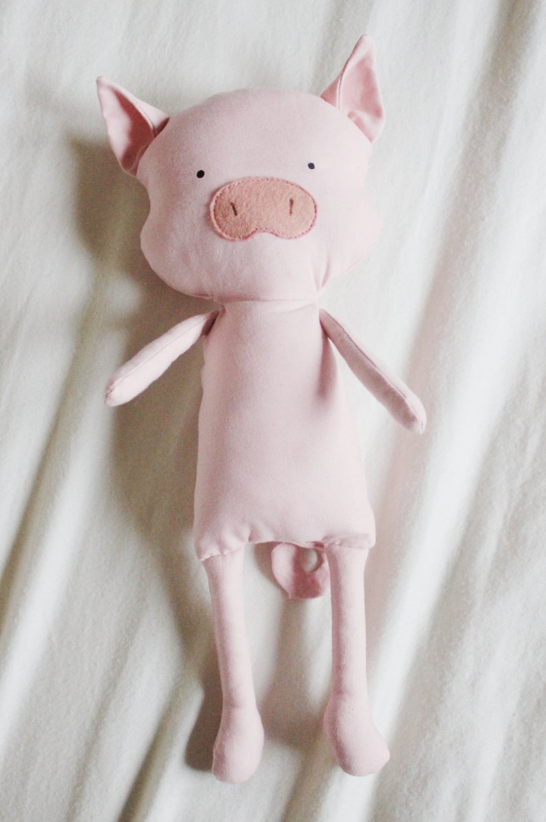 Pig Sewing Pattern Piglet Softie Plush Toy Cloth Doll Pattern - Etsy