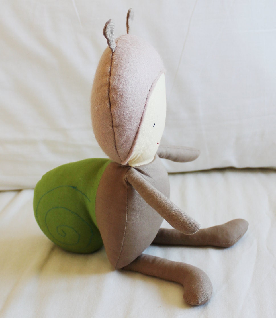 Snail Cloth Doll Sewing Pattern PDF Softie Toy Plushie - Etsy