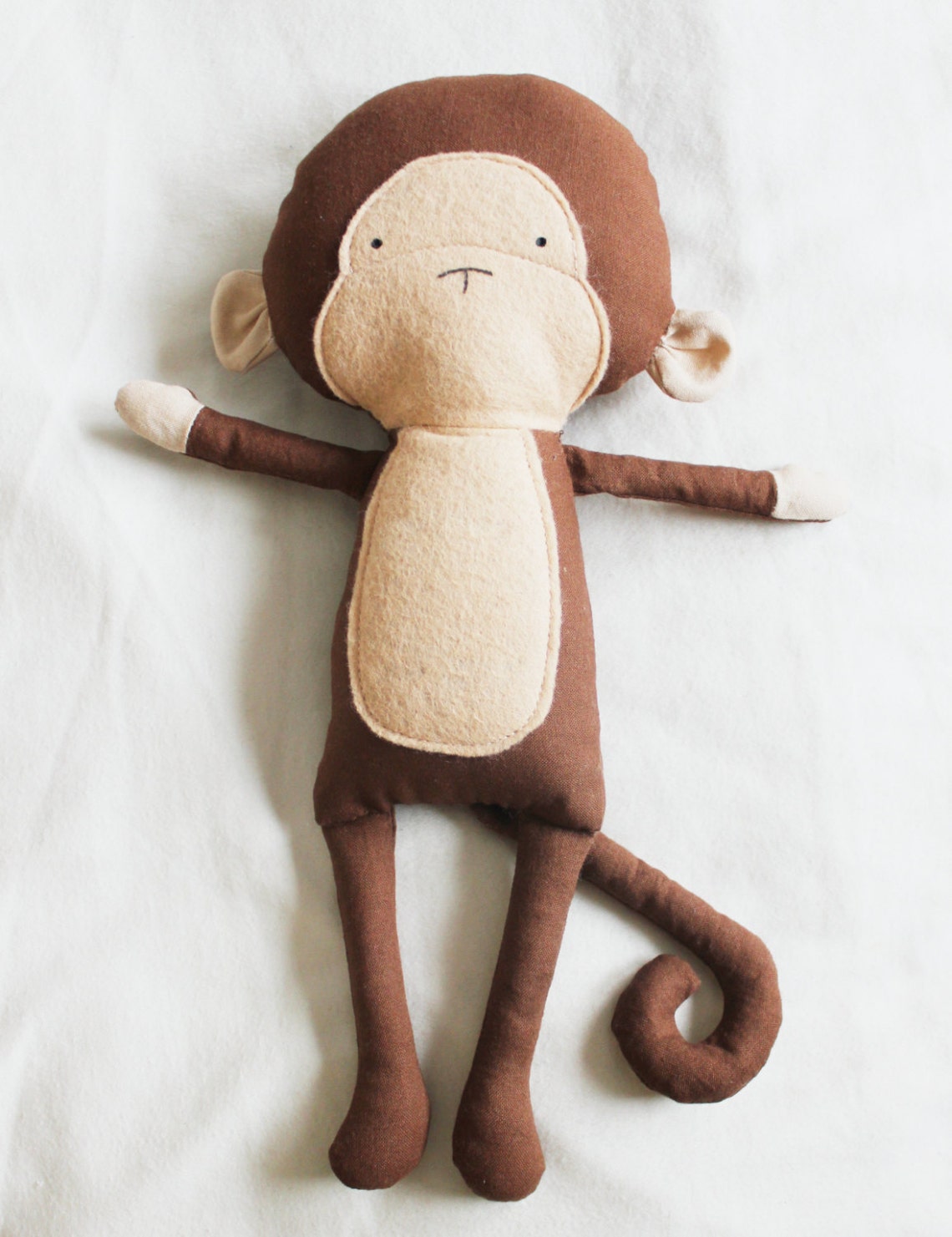 Monkey Sewing Pattern Chimp Softie Plush Toy Cloth Doll - Etsy