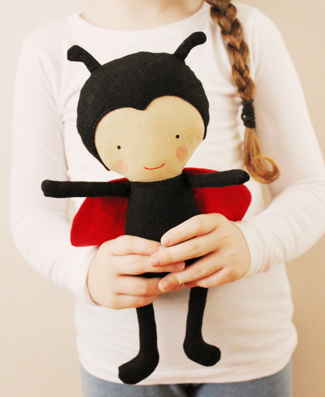 Ladybug Cloth Doll Sewing Pattern PDF Softie Toy Plushie - Etsy UK