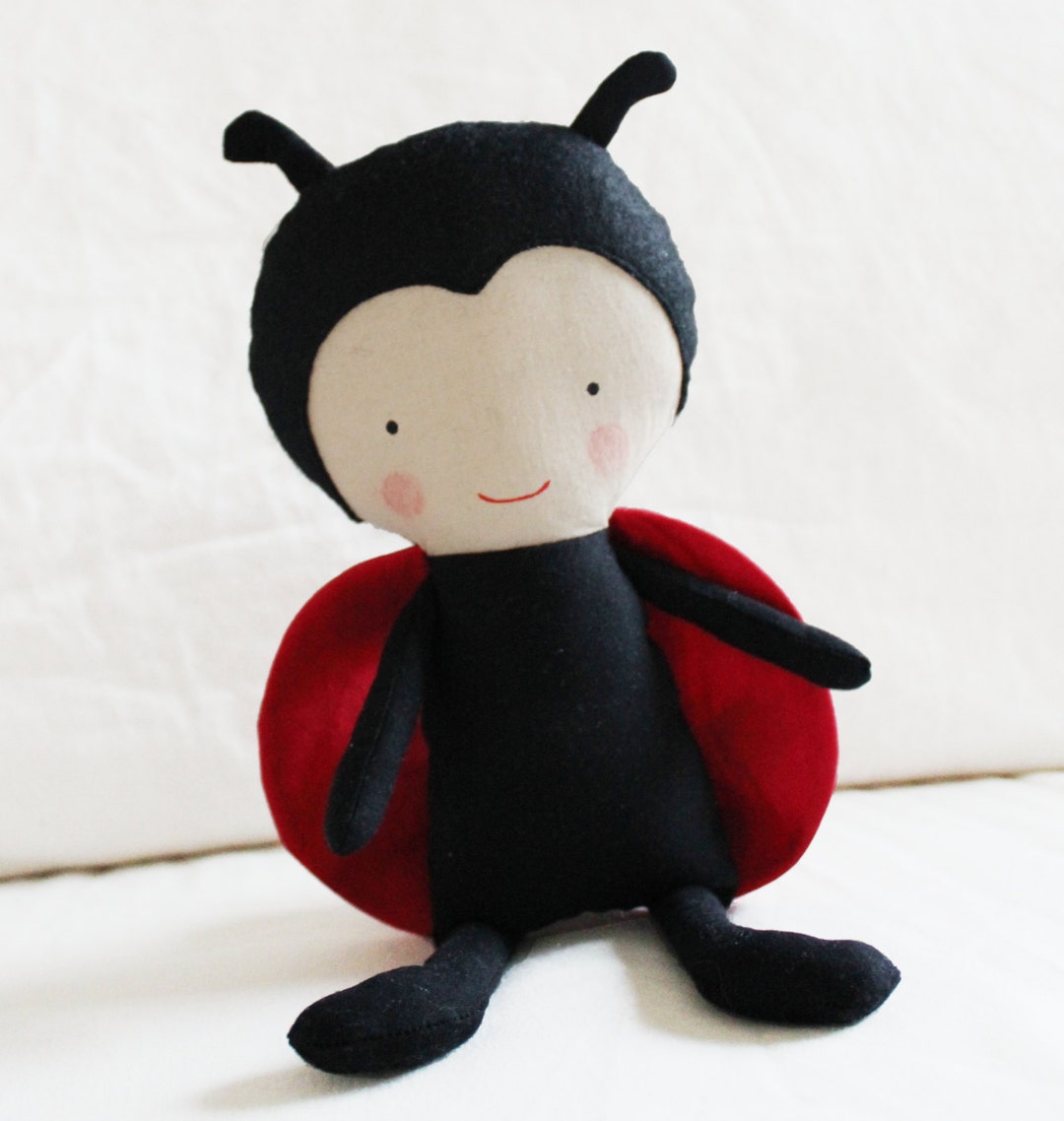 Ladybug Cloth Doll Sewing Pattern PDF Softie Toy Plushie - Etsy