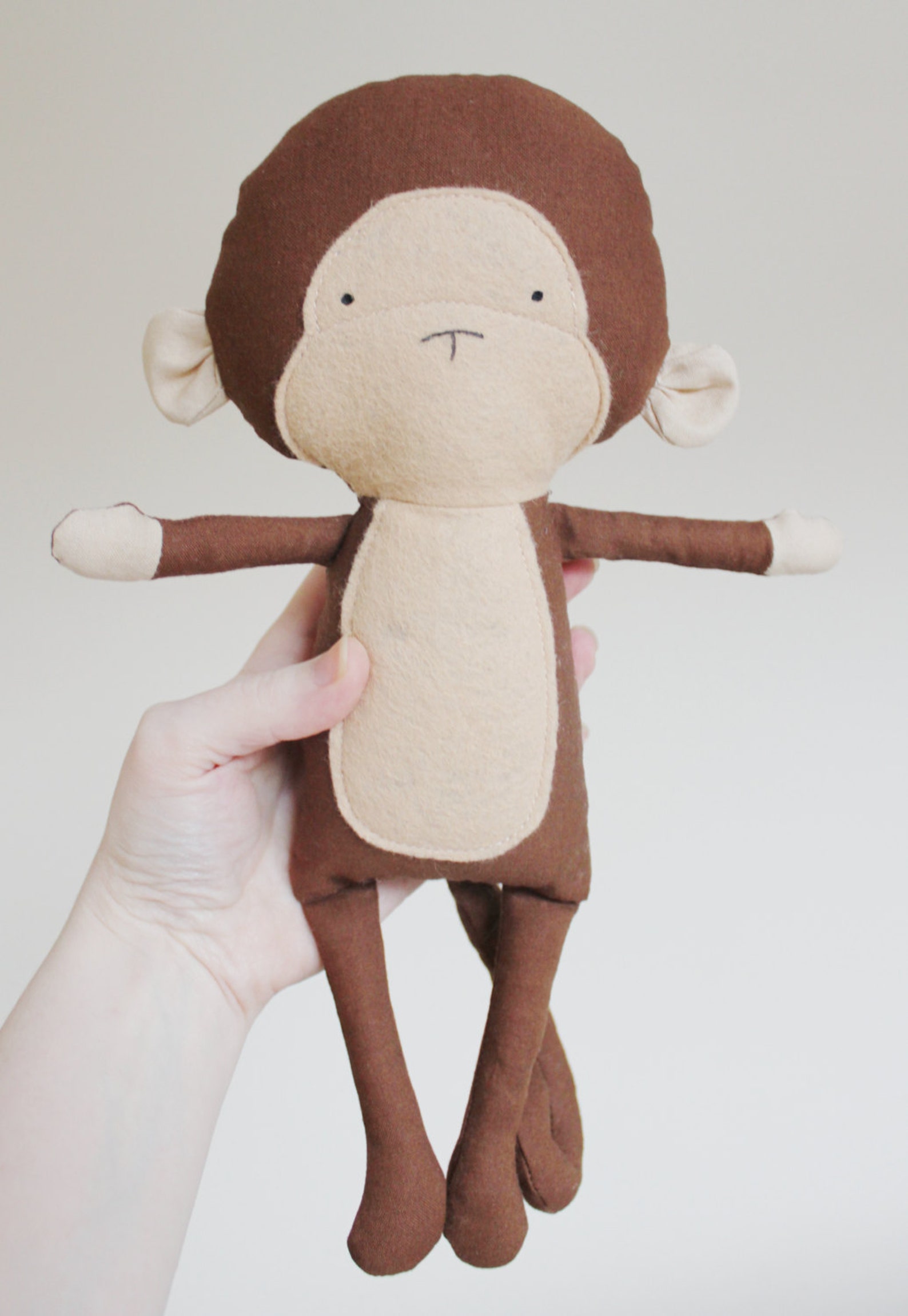 Monkey Sewing Pattern Chimp Softie Plush Toy Cloth Doll - Etsy