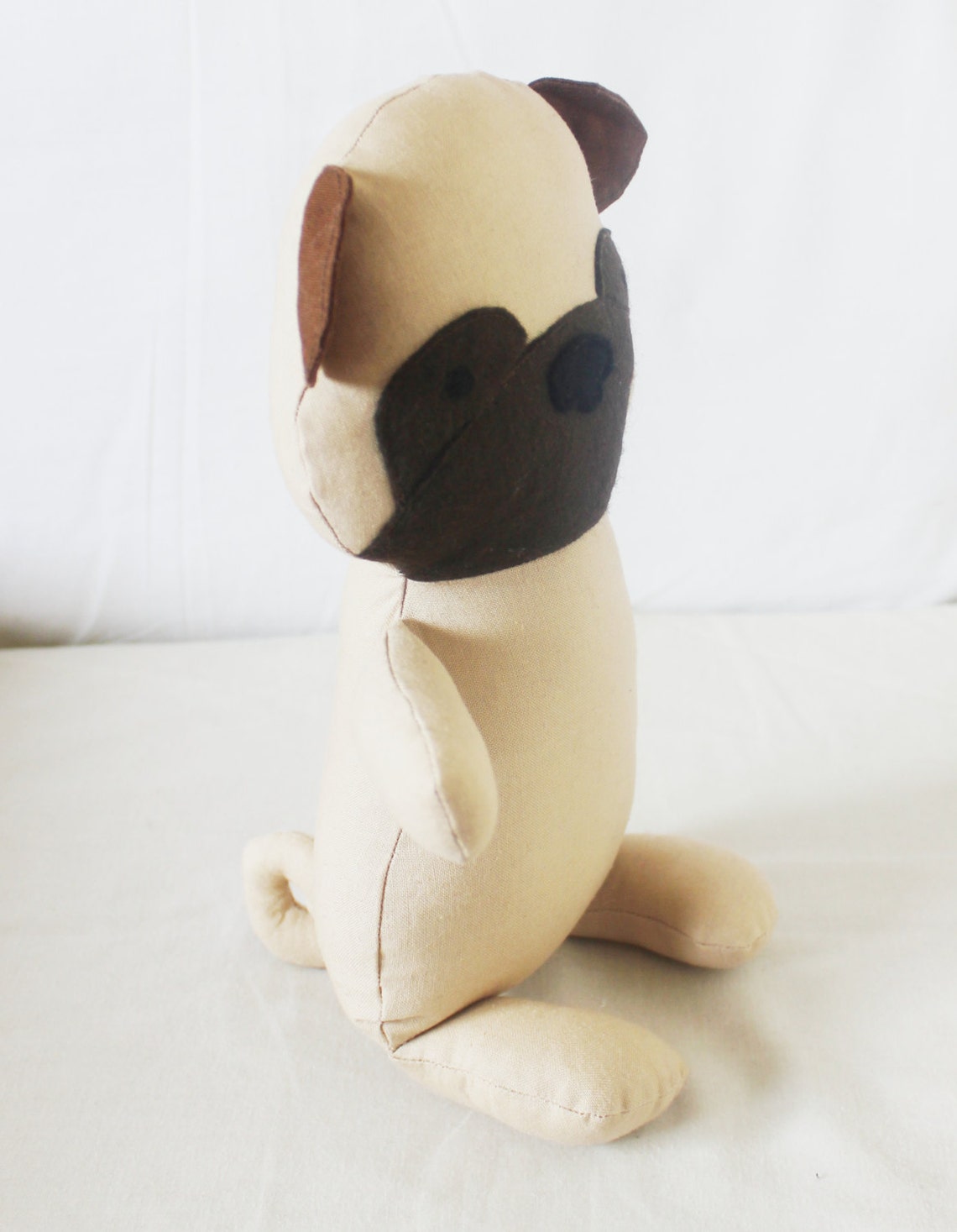 Pug Dog Sewing Pattern Puppy Softie Plush Toy Cloth Doll Pattern PDF ...
