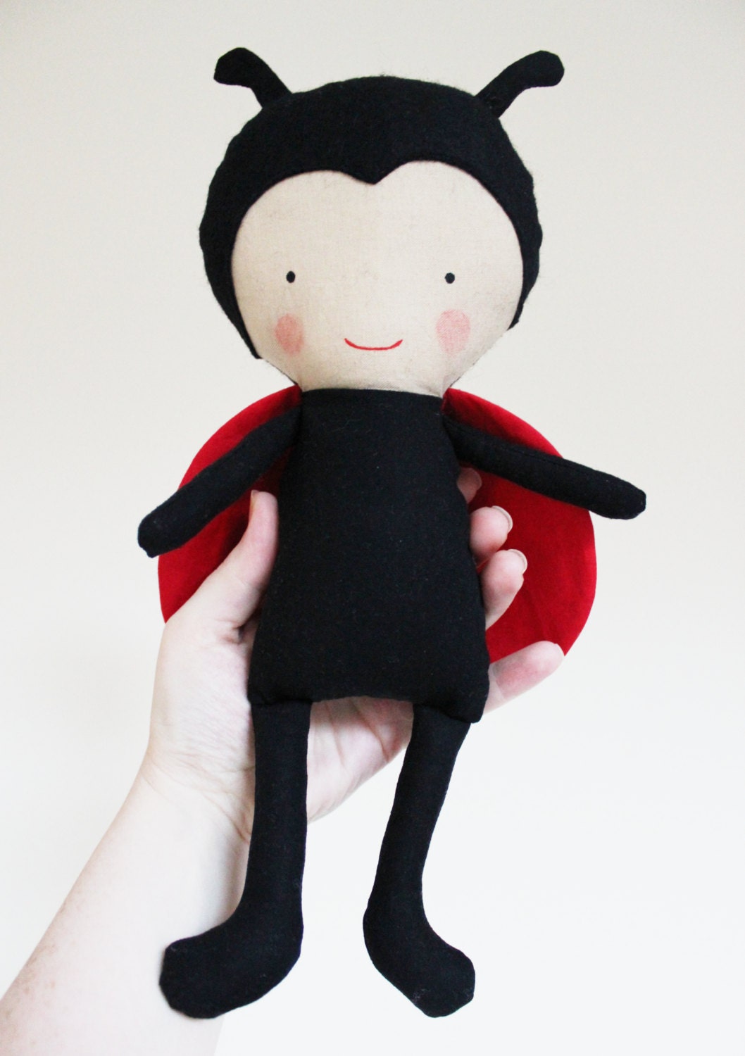 Ladybug Cloth Doll Sewing Pattern PDF Softie Toy Plushie - Etsy UK