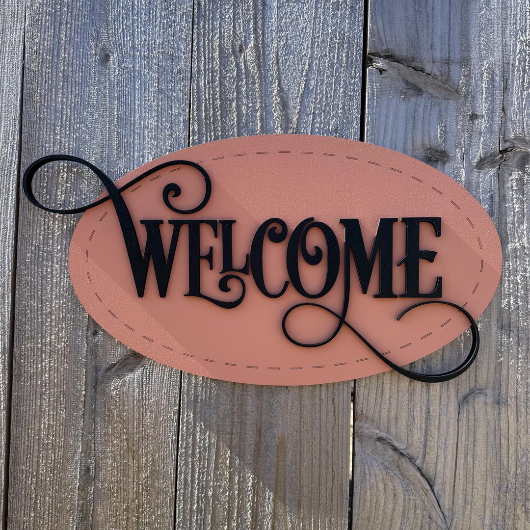Front Door Exquisite Welcome Sign #1, Front Door Hanger, Entry Way ...