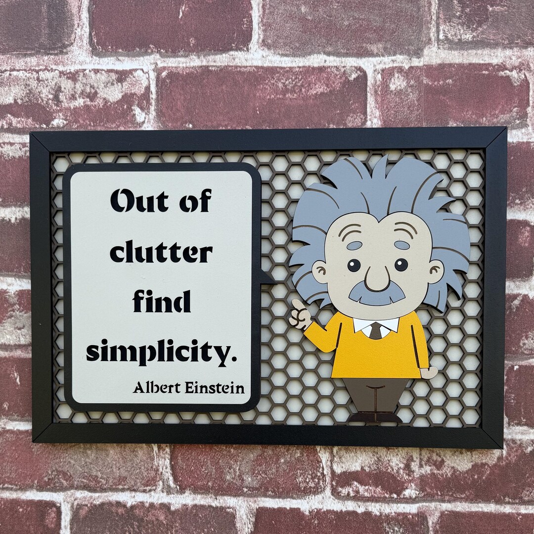 Albert Einstein, Simplicity II Motivational Quote, Wall Décor, Home ...