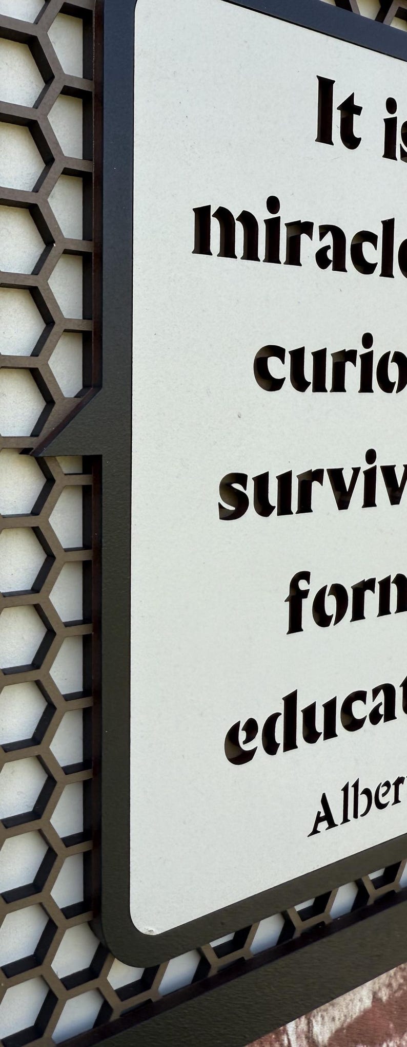Albert Einstein, Curiosity II Motivational Quote, Wall Décor, Home ...