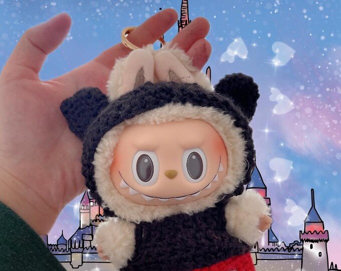 Handmade Crochet Labubu Mickey Mouse Outfit - Etsy