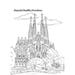 Spain Churches Coloring Page – Sagrada Familia, Barcelona | Gaudí ...