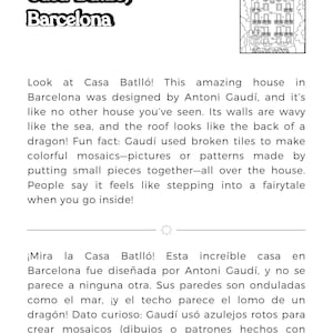 Spain Architecture Coloring Page – Casa Batlló, Barcelona | Gaudí ...
