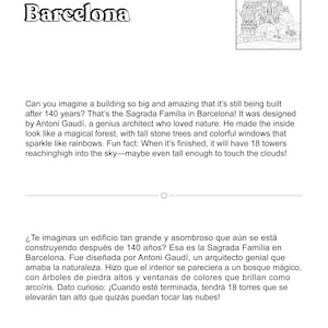 Spain Churches Coloring Page – Sagrada Familia, Barcelona | Gaudí ...