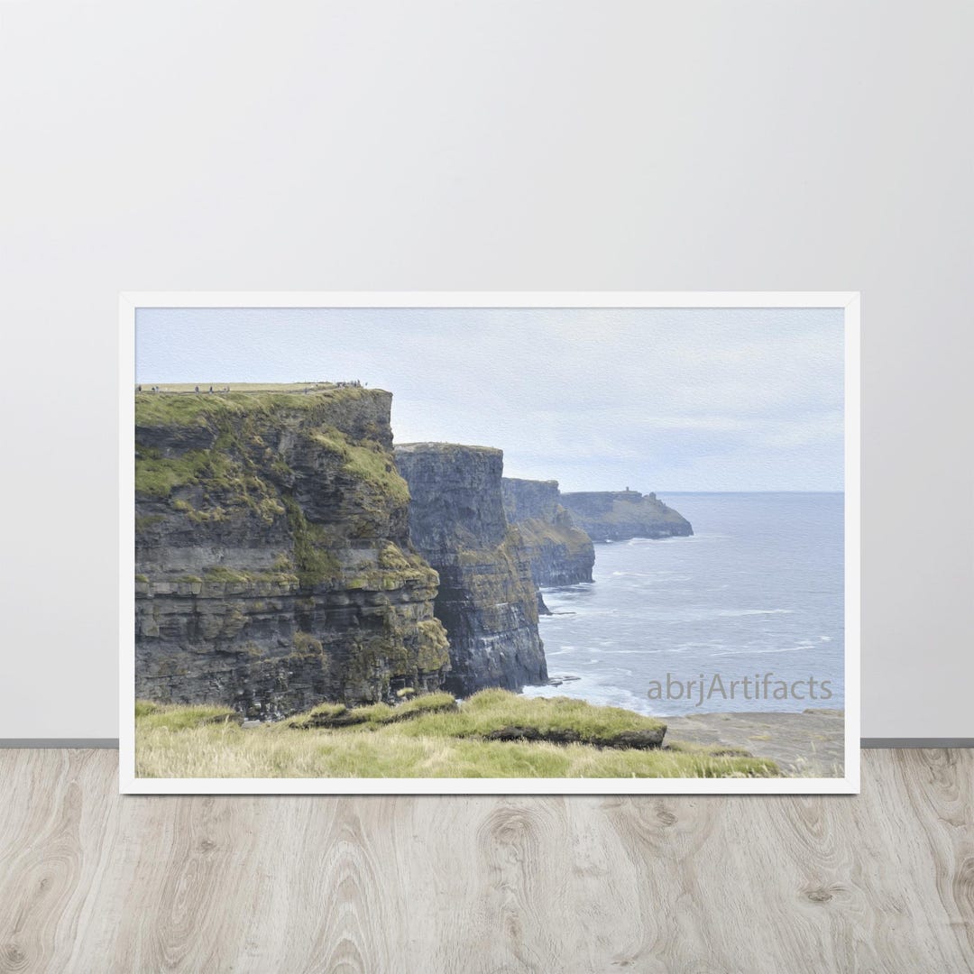 The Breathtaking Cliffs of Moher in Ireland Framed Matte Print With Oil ...