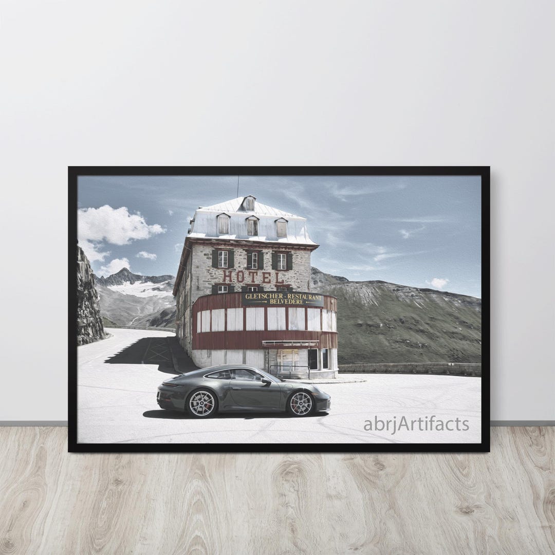 A Paint-to-sample Porsche 911 992 GT3 in Front of Hotel Belvedere in ...