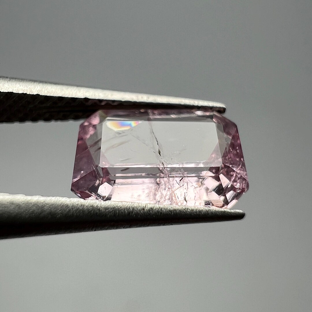 1.460 Carat Rare Fluorescent Light Pink Katlang Topaz Octagon Cut ...