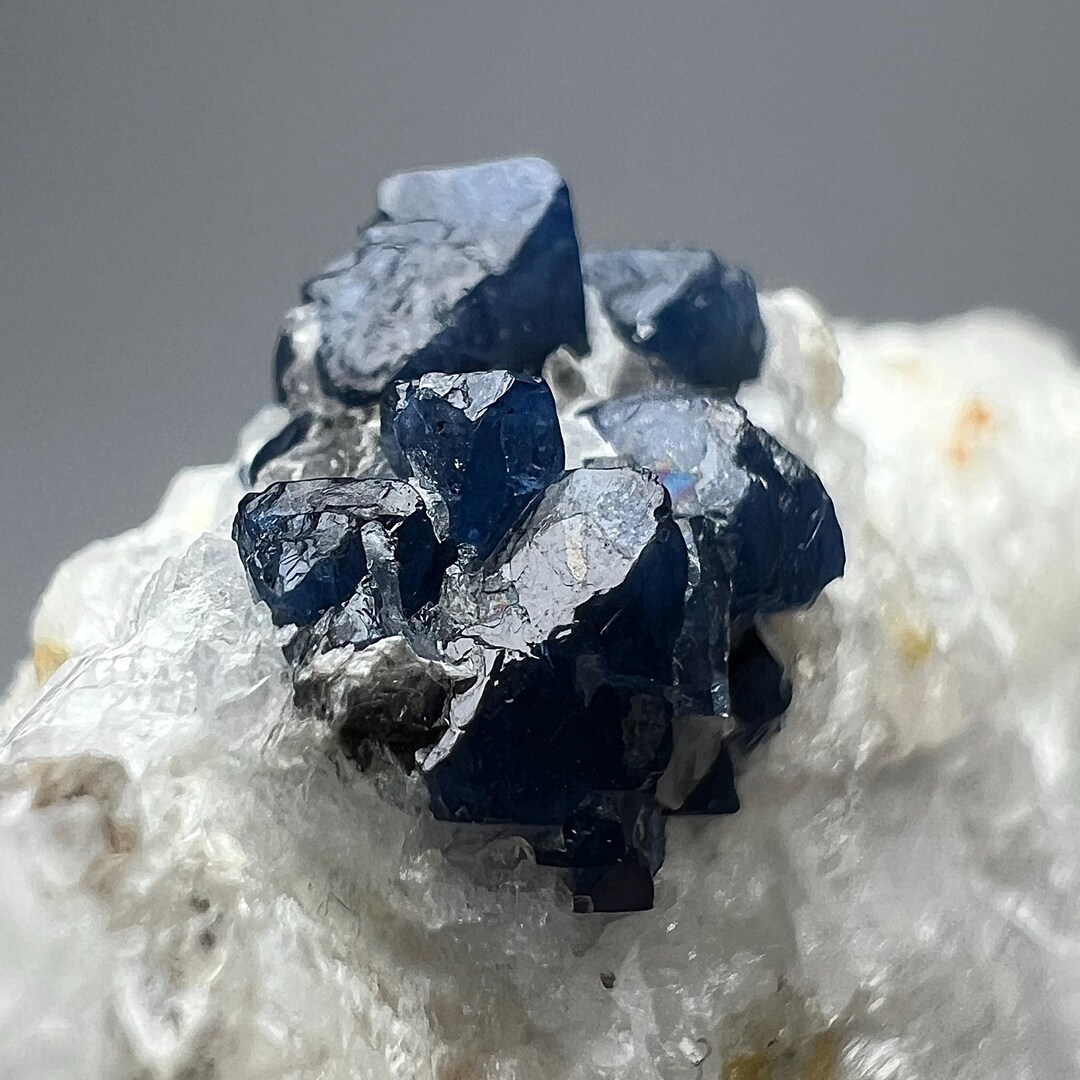 184 Gram Terminated Blue Spinel Crystals on Mica Matrix Collector ...