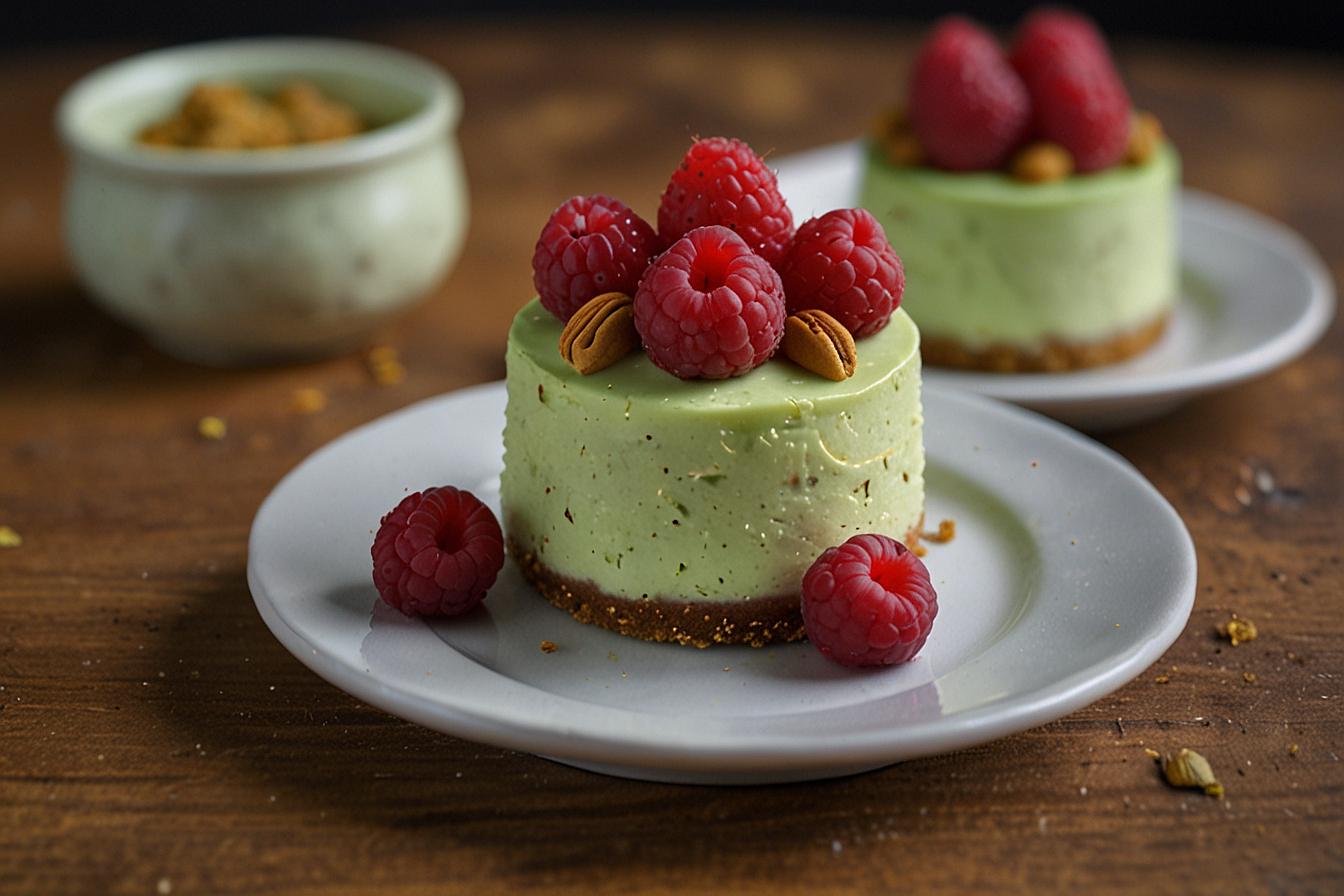 Pistachio & Raspberry Cheesecake Domes A Delightful Dessert - Etsy