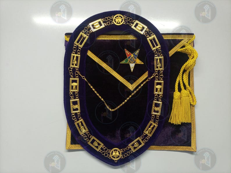 Masonic Regalia OES Worthy Patron/matron Velvet Apron With Cord ...