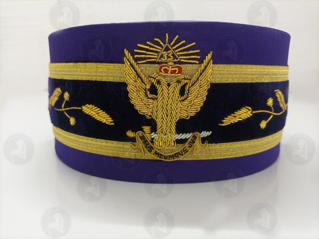 Masonic 33rd Degree Scottish Rite Wings up Crown Purple Hand ...