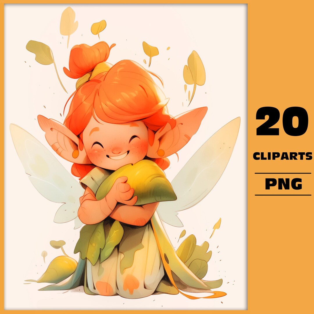 20 PG Elves Watercolor Clipart - Elf Clipart - Elven Clipart ...
