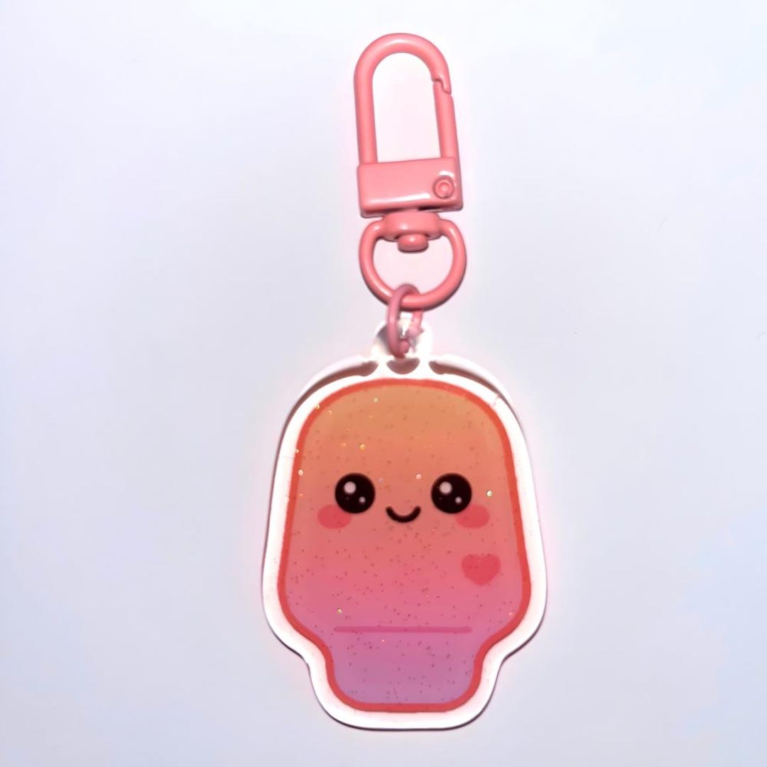 Peaches Stoma Buddy Keyring | Cute Ostomy Gift | Self Care Keychain ...