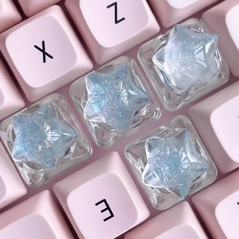 Cute Star Key Caps - Etsy UK