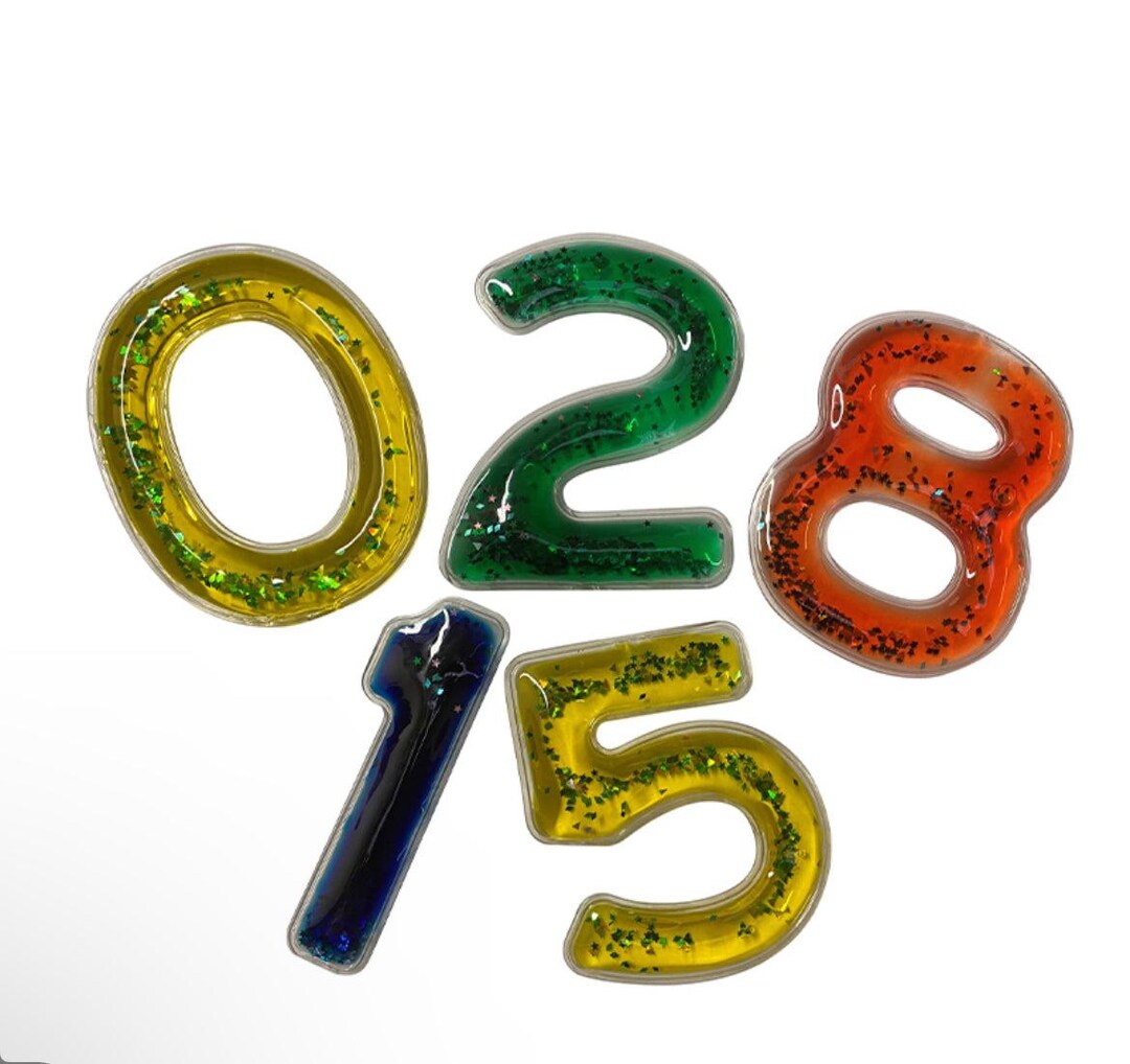Squidgy Sparkle Numbers Jelly Shapes – Set 10 - Etsy