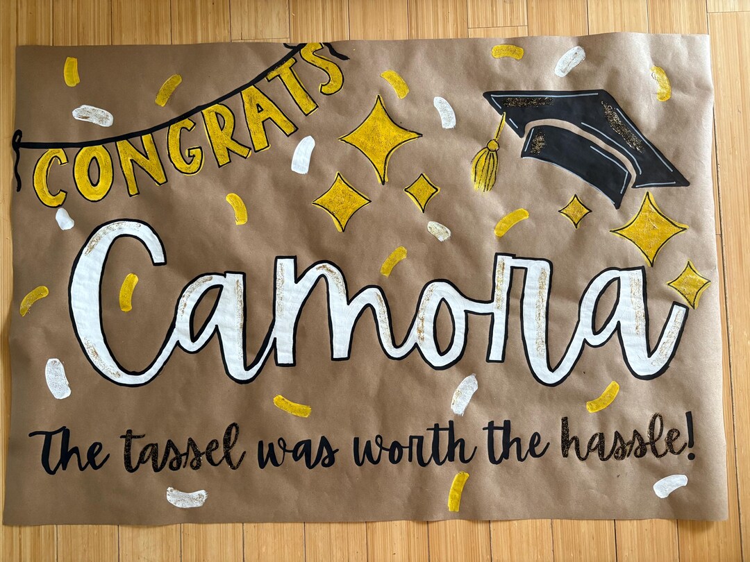 Custom Painted Graduation Banners - Etsy