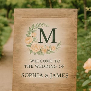 Elegant Letter M Monogram | Digital Download | Wedding Monogram ...