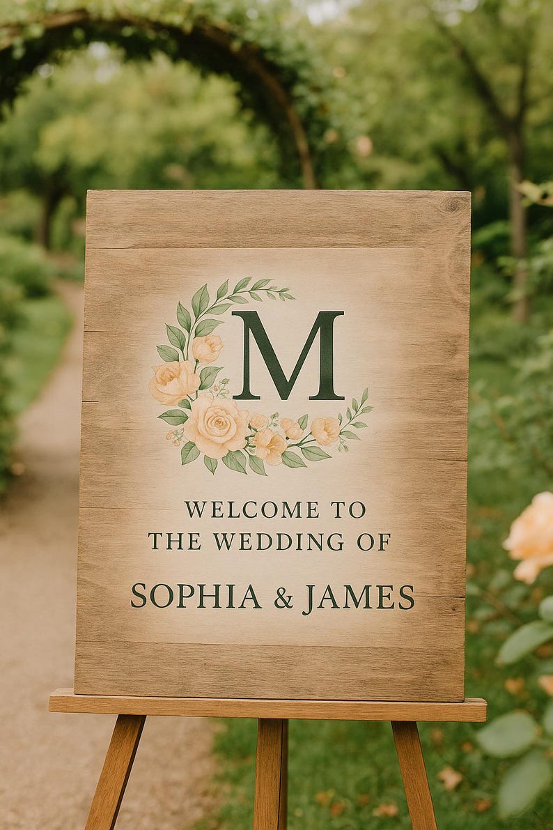 Elegant Letter M Monogram | Digital Download | Wedding Monogram ...