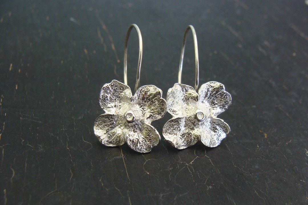 Wild Persimmon Crown Earrings -- Botanical Jewelry -- Nature Cast ...