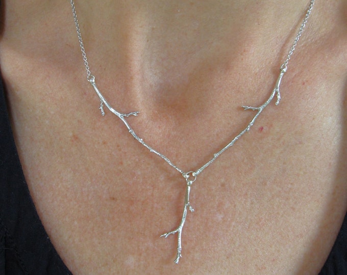 3 Branches Necklace -- Nature Cast Branches -- Botanical Jewelry — on ...
