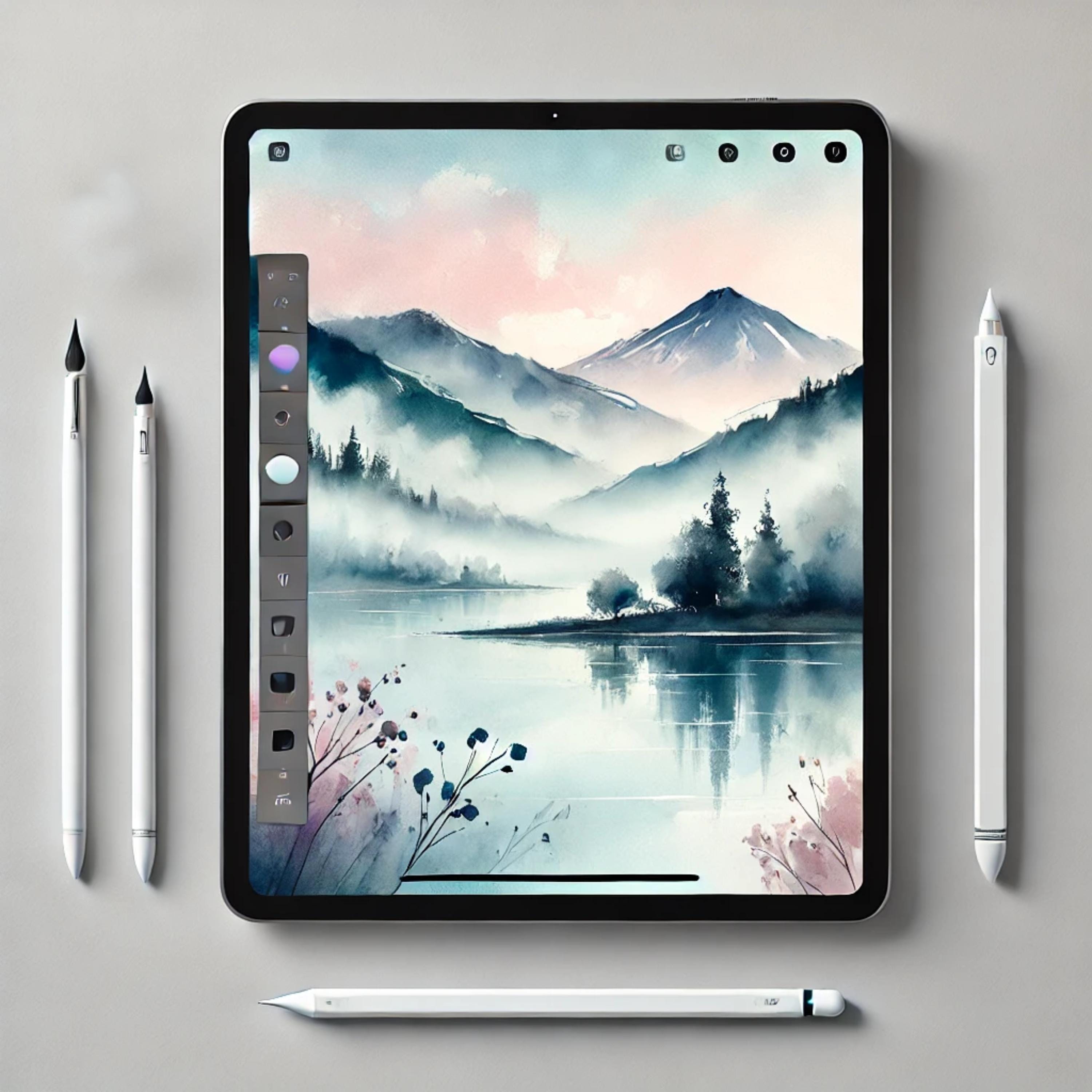 2000+ Procreate Brushes Mega Bundle - Watercolor Brushes - Oil - Marker ...