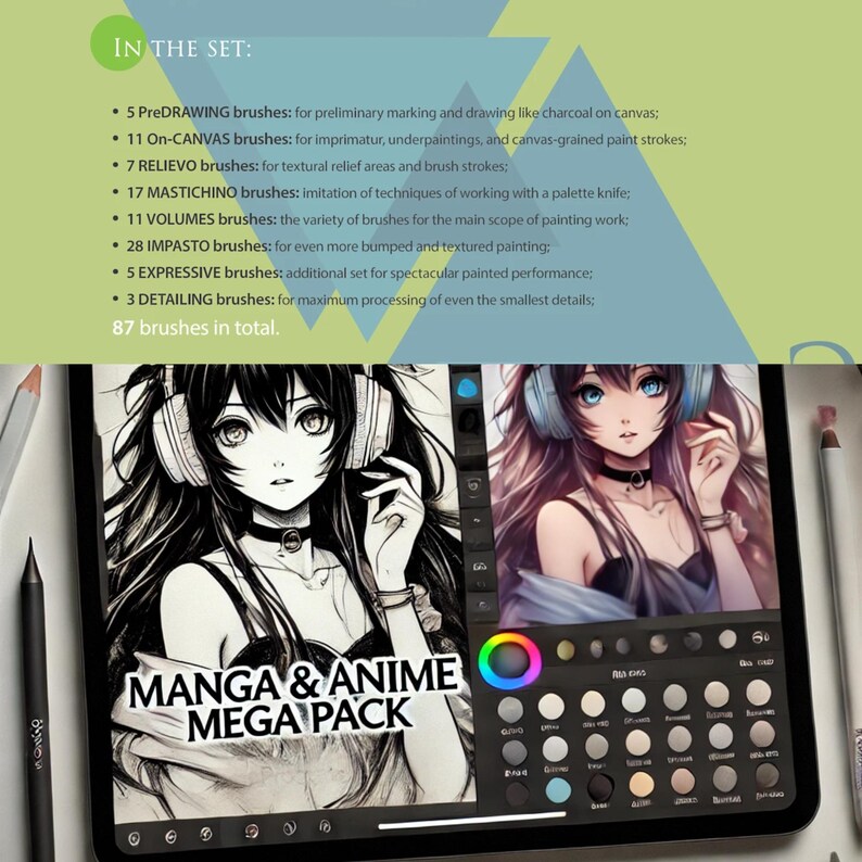 2000+ Procreate Brushes Mega Bundle - Watercolor Brushes - Oil - Marker - Pencil Painting Kit ...