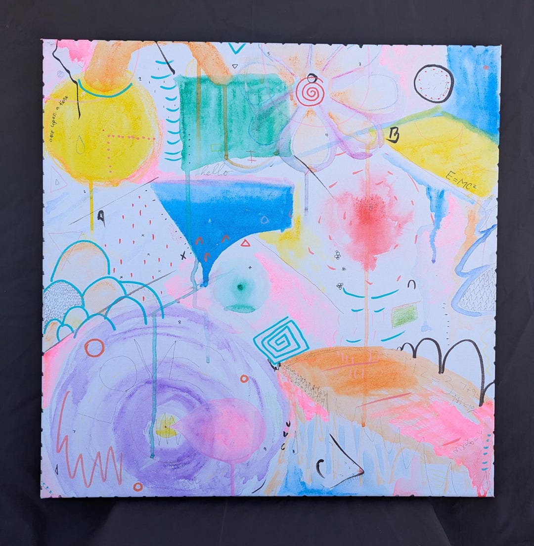 What is Logic? | Mixed Media on Canvas | Original Art | Expressive Art ...