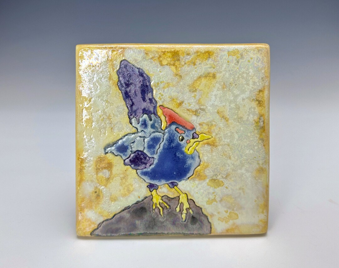 Bird - Handmade Ceramic Art Tile - Etsy
