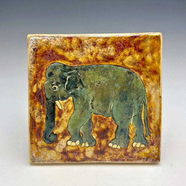 Elephant Tile - Etsy