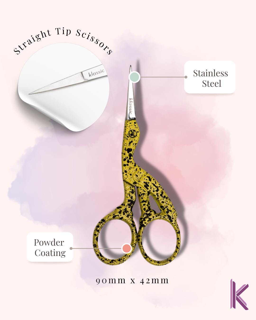 Stork Scissors: Leopard Print Stainless Steel Craft Scissors - Etsy