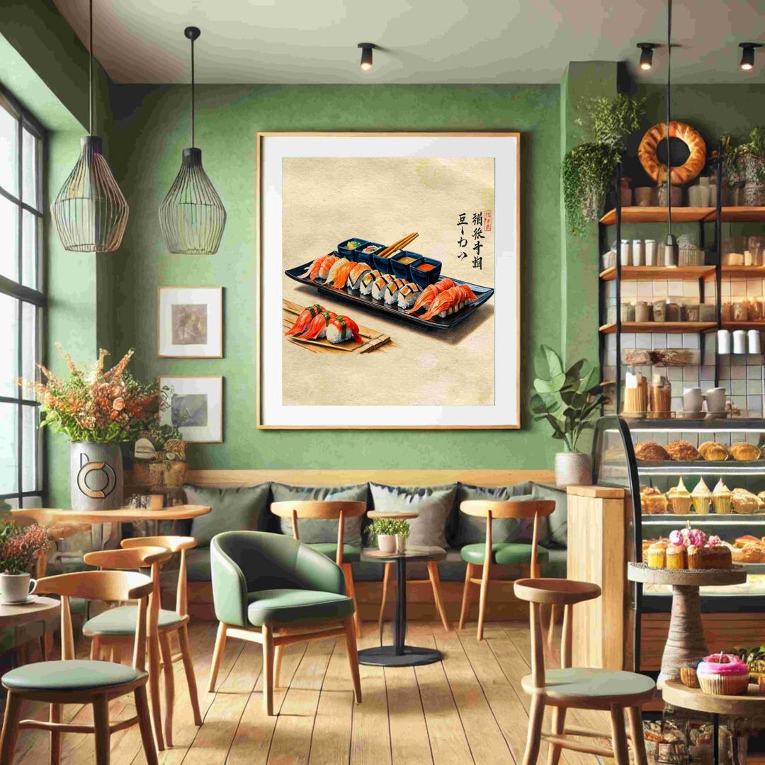 Sushi Do Monogatari | Traditional Japanese Sushi Art | Aesthetic Wall ...