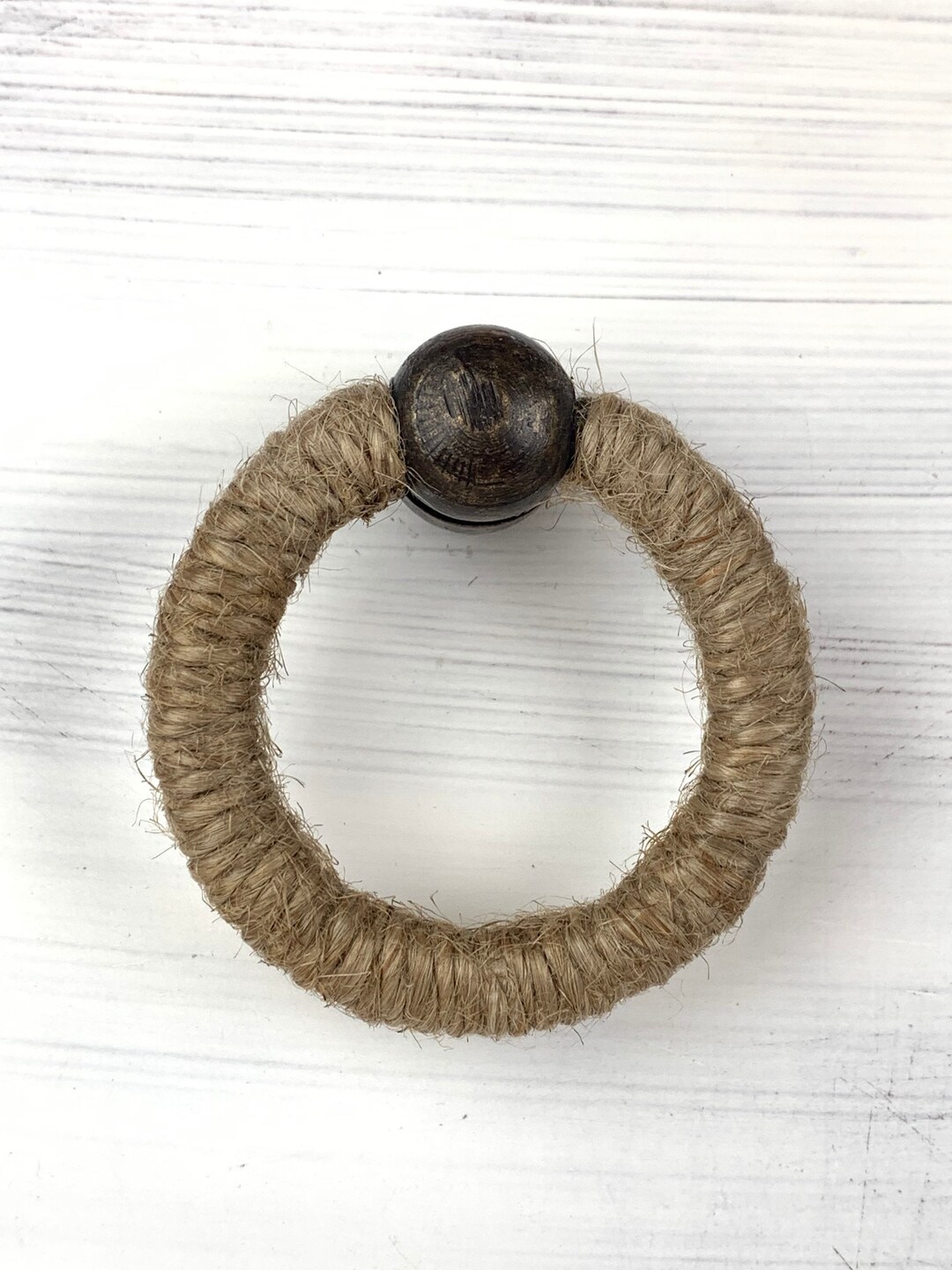 Jute Wrapped Metal Ring Drawer Pulls, Furniture Pulls, Drawer Knobs ...