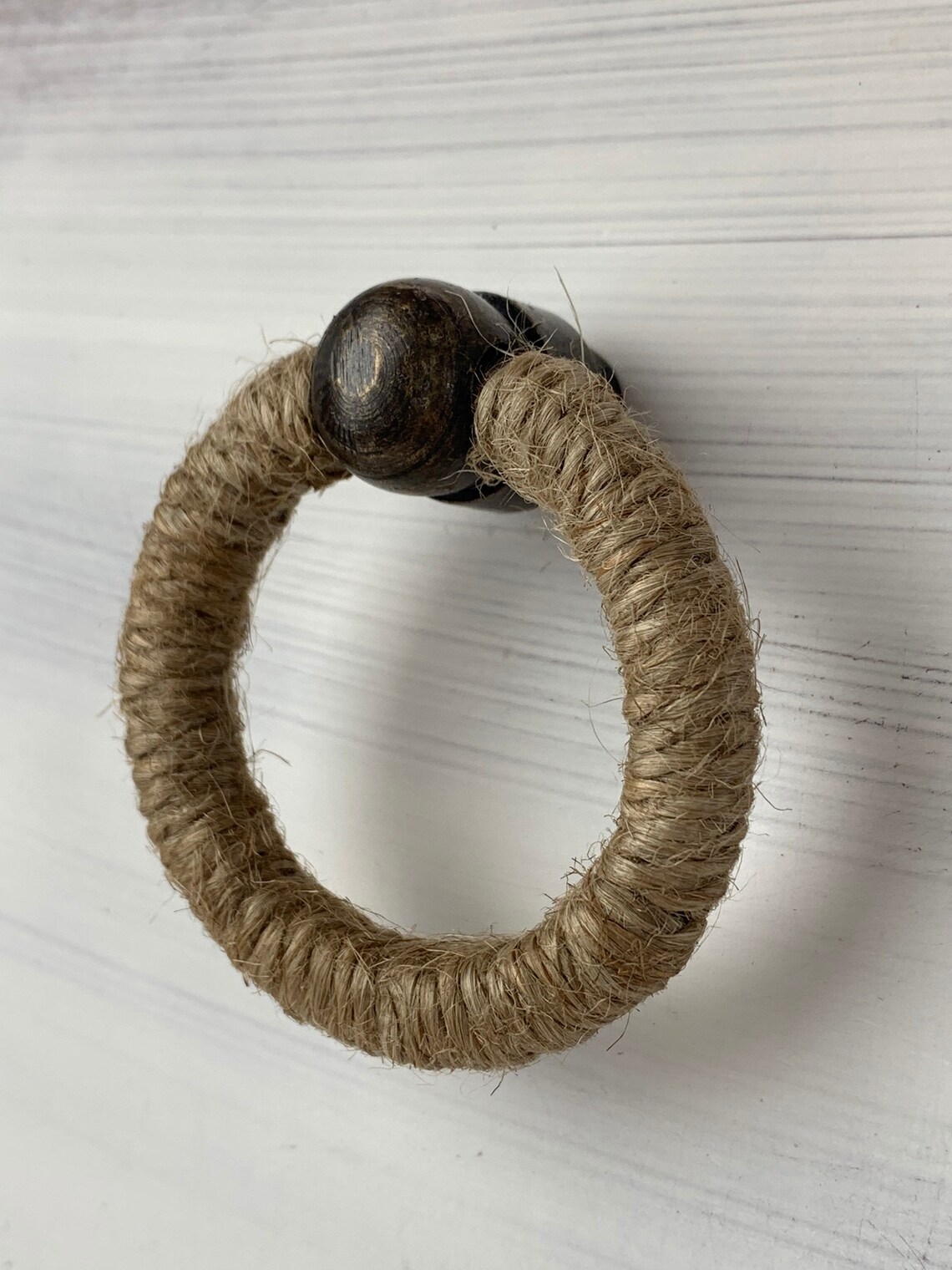 Jute Wrapped Metal Ring Drawer Pulls Furniture Pulls Drawer | Etsy