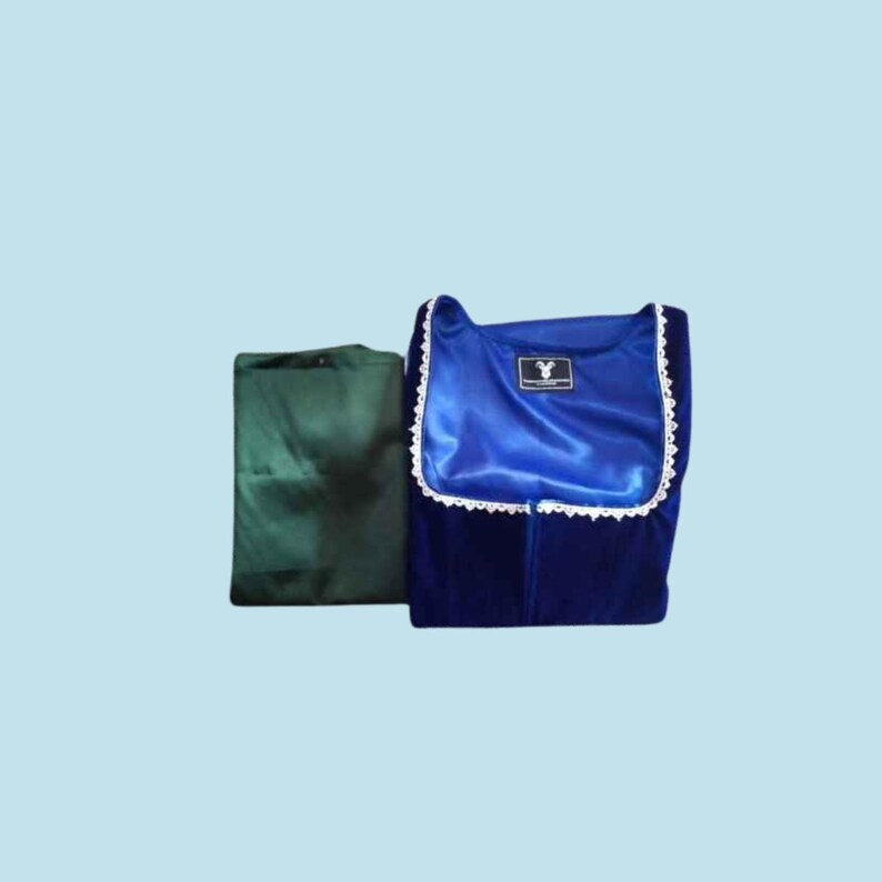 Regal Royal Blue Velvet Dirndl Dress | Luxury Bavarian Gown | Velvet ...