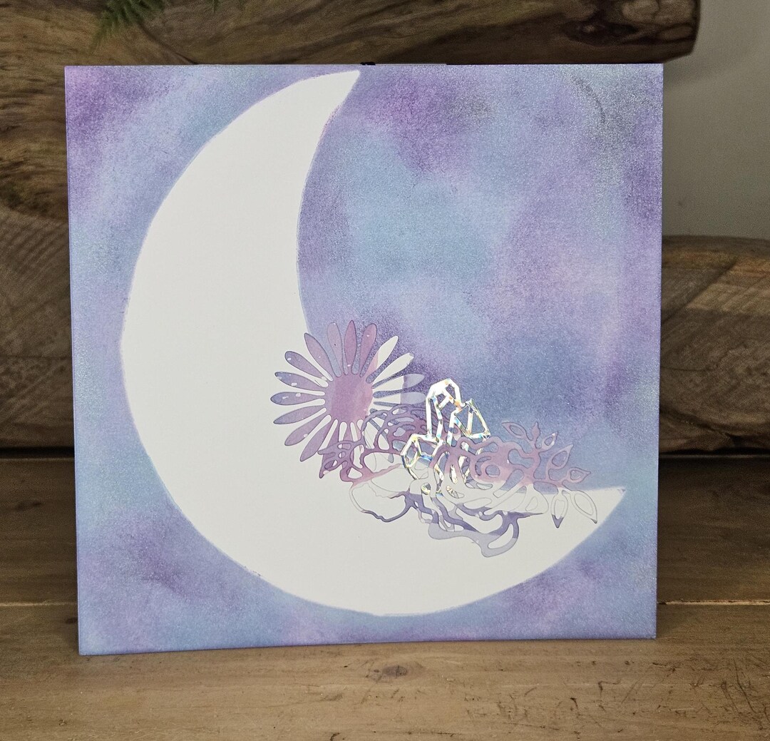 Crescent Moon Greetings Card With Book Mark Charm - Etsy