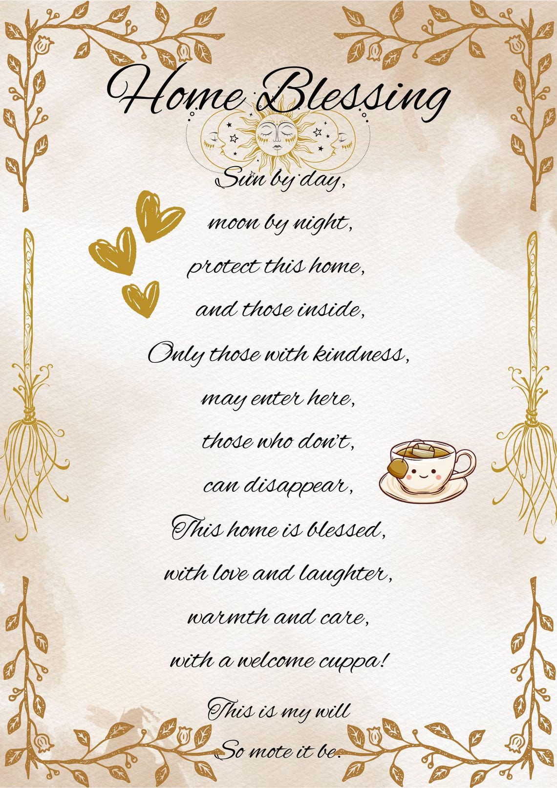 Home Blessing Printable - Etsy