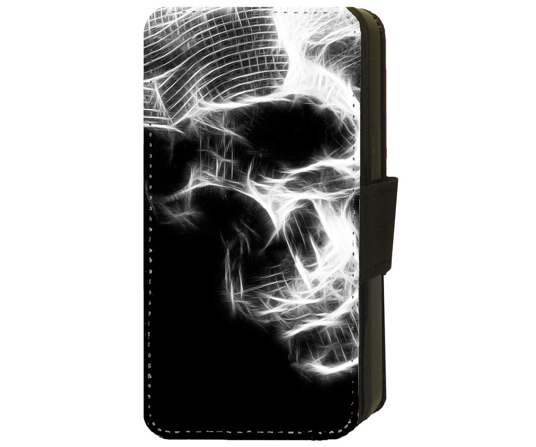 Skull Xray Gothic Death Dark Flip Phone Case Gift for Apple iPhone 6 7 ...